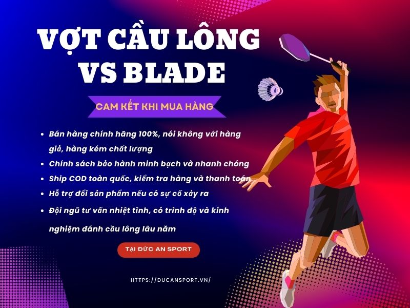 Vợt Cầu Lông VS Blade 8000 Trẻ Trung, Năng Động và Cá Tính | ĐứcAnSport